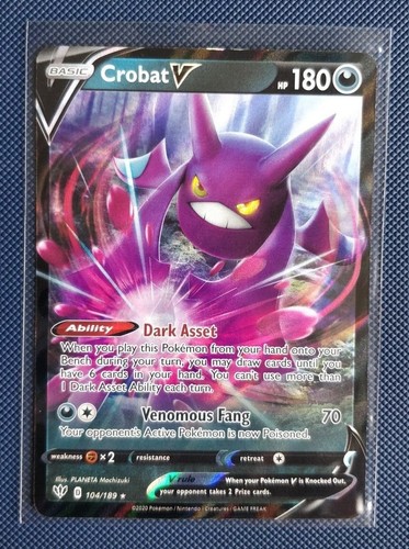 Pokemon Cards - Crobat V 104/189 Near Mint | eBay
