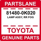81480-0K020 Toyota OEM Genuine LAMP ASSY, RR FOG | eBay