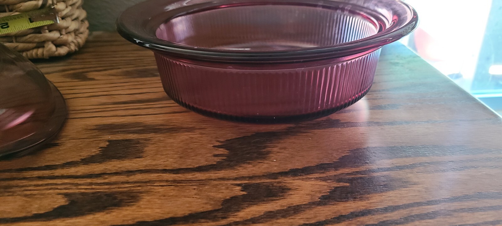 Pyrex Visions Cranberry 1L/1QT Ribbed CASSEROLE Dish V-31-B With Lid | eBay