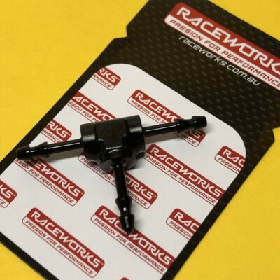 Raceworks RWF-851-03MM 3 mm Barbed hose tee Aluminium Black | eBay Australia