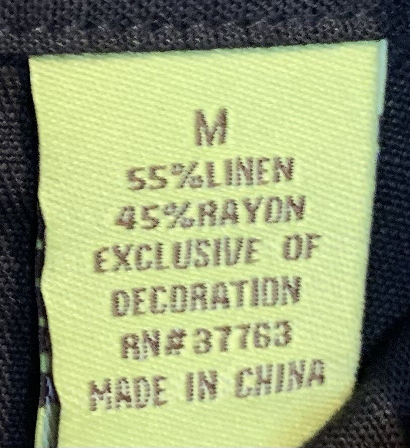 Cubavera Black Long Sleeve Shirt Men's Size M Button Up Embroider ...