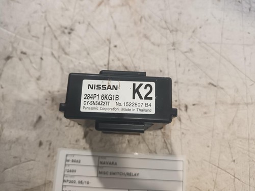 NISSAN NAVARA MISC SWITCH/RELAY NP300, 05/15- 15 16 17 18 19 20 21 22 ...