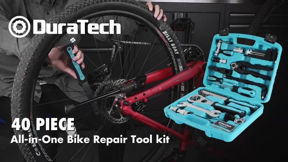 DuraTech 40PC Bike Repair Kit Bicycle Tool Kit Bike Accessories for ...