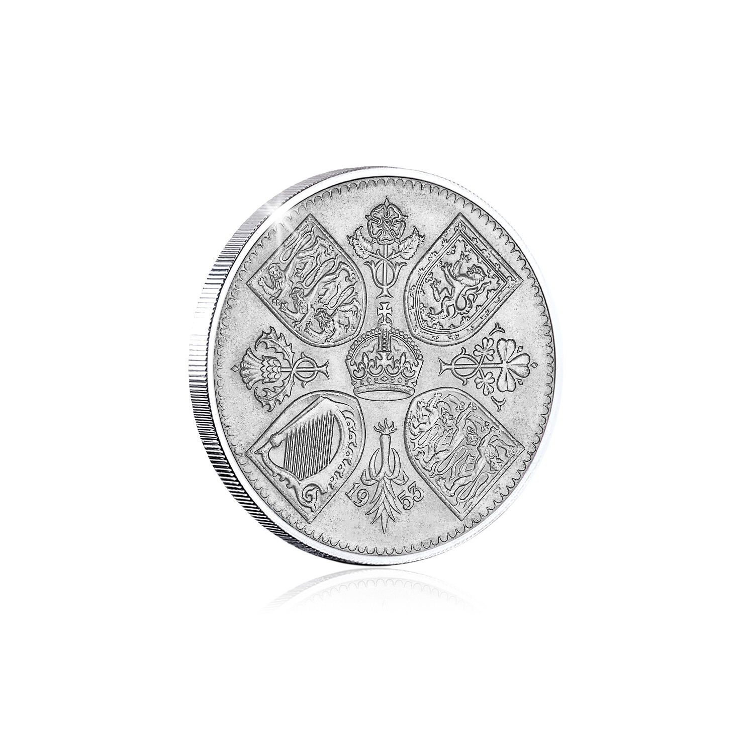 Royal Mint Queen Elizabeth II Coronation Five Shilling Coin 1953 ...