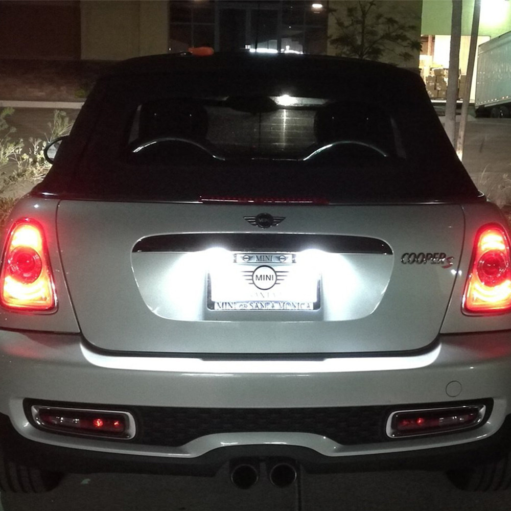 For 2007-15 Mini Cooper R56 R57 R58 R59 LED License Number Plate Tag ...