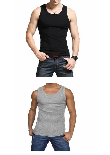 G.T.I. Lot de 3 débardeur homme 100% coton ,Marcel homme,Maillot de ...