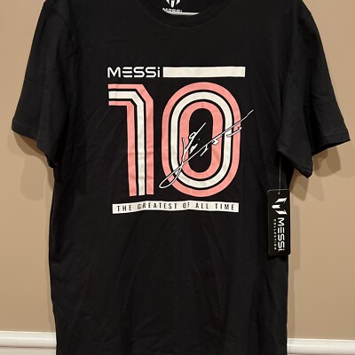 Messi Collection Men's Size L Short Sleeve The Greatest Of All Time T ...