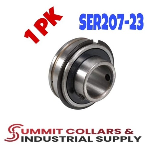 SER207-23 ER-23 1-7/16" Bore Set Screw Lock Insert Bearing 1-7/16" x ...