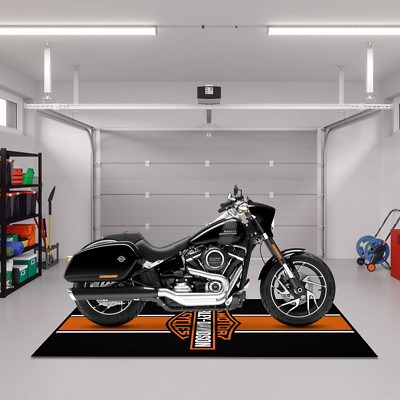 Motorcycle Mat for Garage, Harley Davidson Printed Garage Mat | eBay