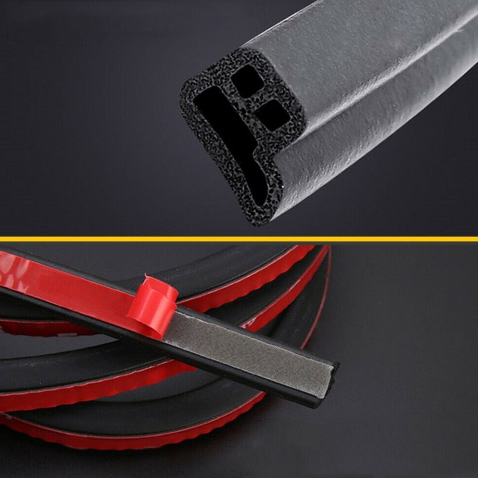 32.8Ft Car L-Shape Door Trunk Seal Strip Rubber Weather Strip Edge ...