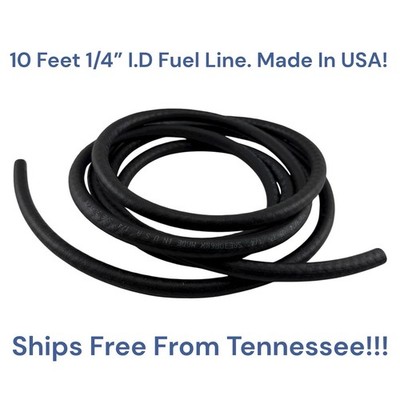10 ft. Roll of 1/4" ID Fuel Line Golf Cart EZ-GO Club Car & More Made ...