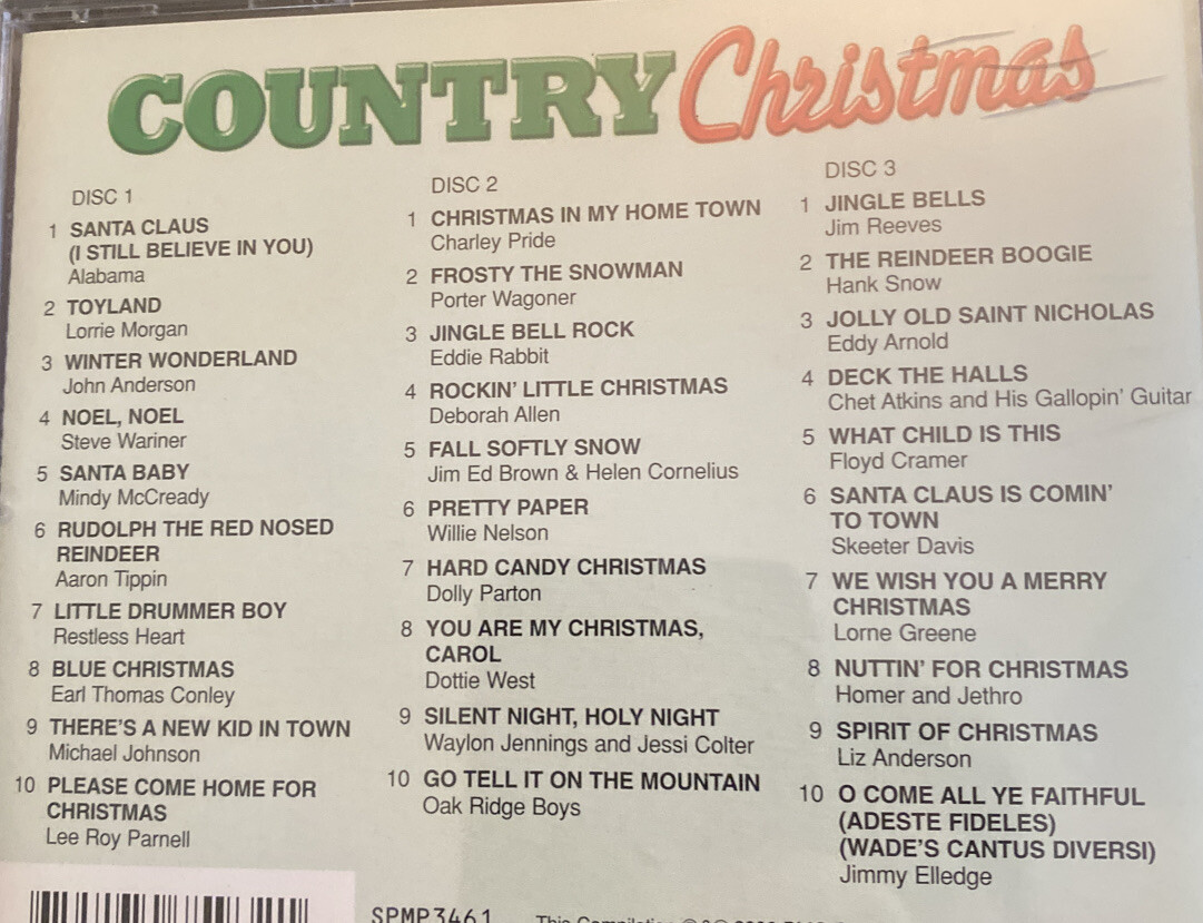 COUNTRY CHRISTMAS~~~~3CD SET~~~~RARE~~~ORIGINAL RECORDINGS~~NEW SEALED ...