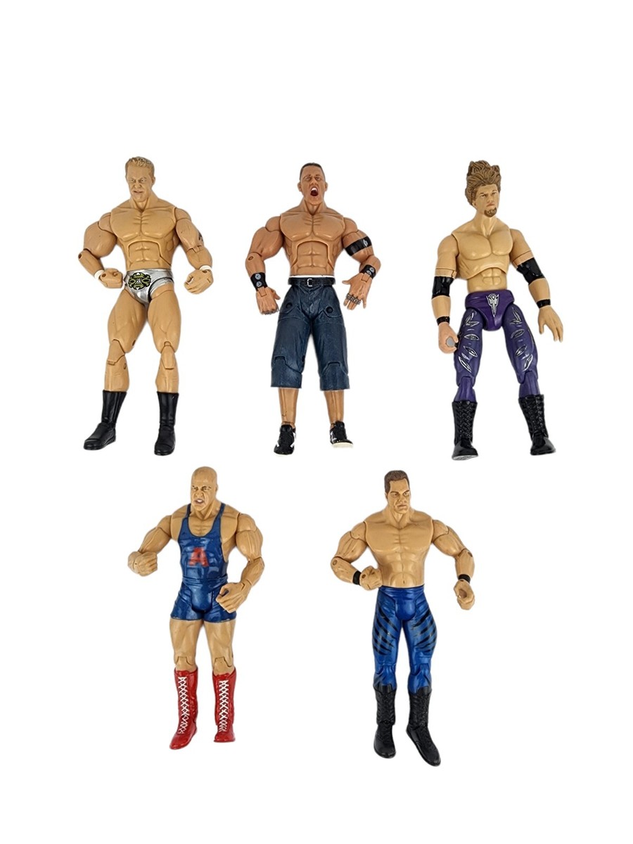 MATTEL WWE Loose Wrestling Action Figure Lot Of 5 Angle Cena Benoit Others