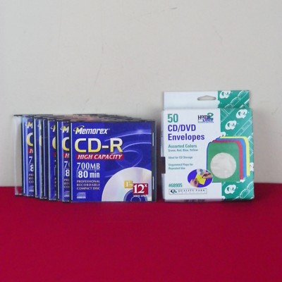 6 Memorex CD-R High Capacity 700MB 80 Min Recordable CD New 50 ...