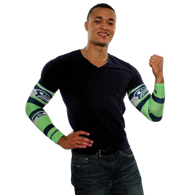 Seattle Seahawks NFL Strong Arm Fan Sleeves Set of Two 17 " for sale ...