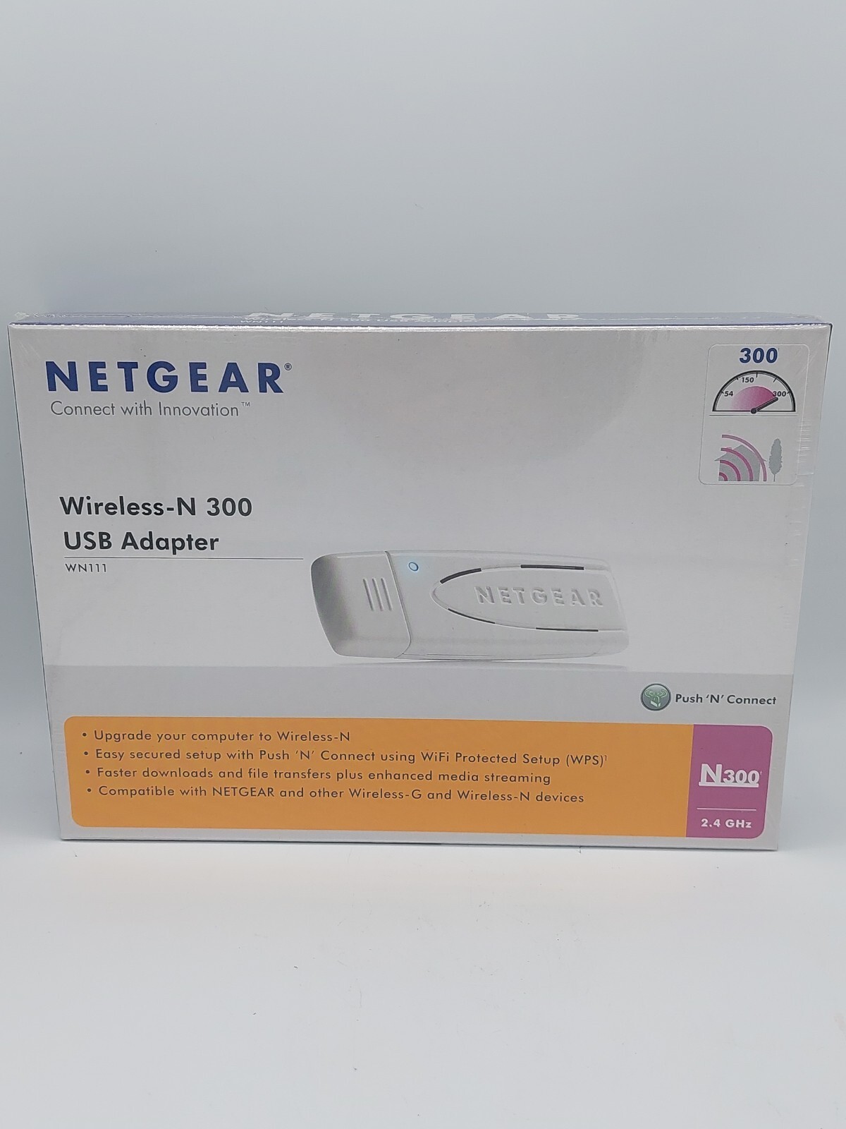 NEW - NetGear Wireless-N300 USB WiFi Adapter Model WN111 (300Mbps) B,G ...