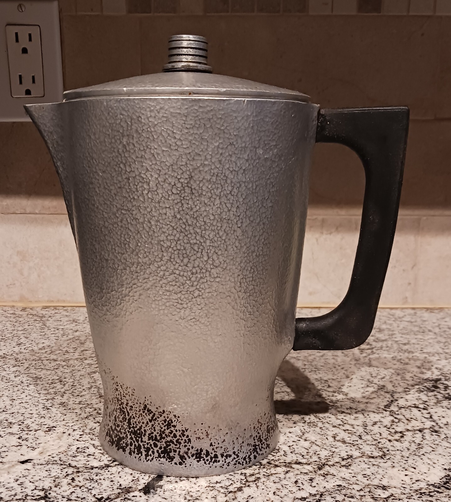 M104 Vintage Hammercraft Cookware Hammered CLUB Aluminum Coffee Tea Pot ...