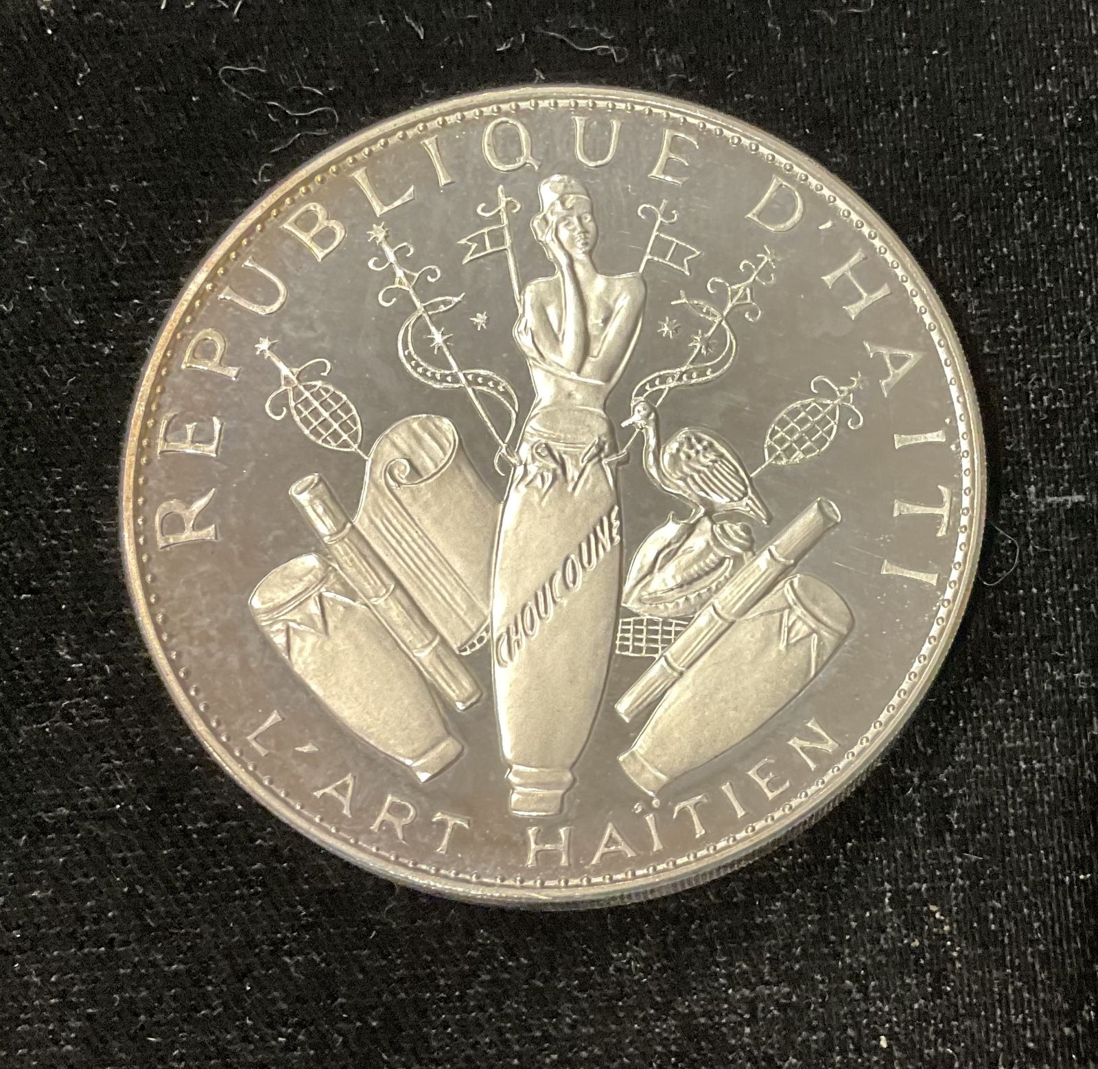 Haiti 1969 .999 Silver Proof 5,10,25 Gourdes Three Coin Mint Set, Low ...