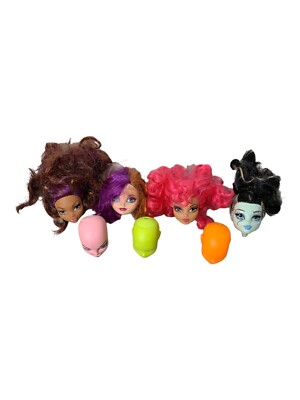 Monster High Doll Heads Create-A-Monster Vampire Dracula Lot of 7 Heads ...