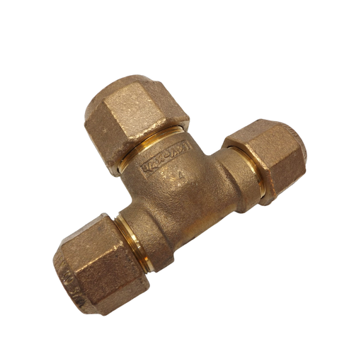 Mueller H-15381 275N 3/4 x 3/4 x 1″ Brass Service Tee 110 Cts Ends | eBay