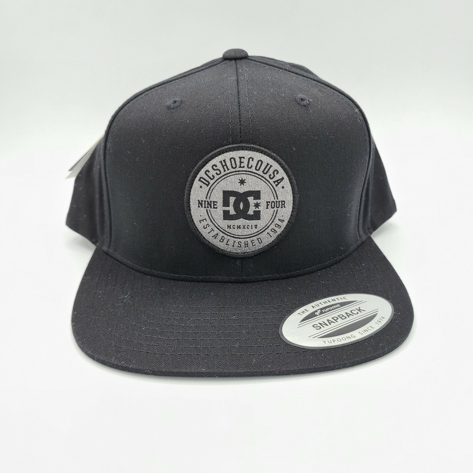 DC Shoes Hat Classic Logo Baseball Cap Snapback Black Men Skate Patch ...
