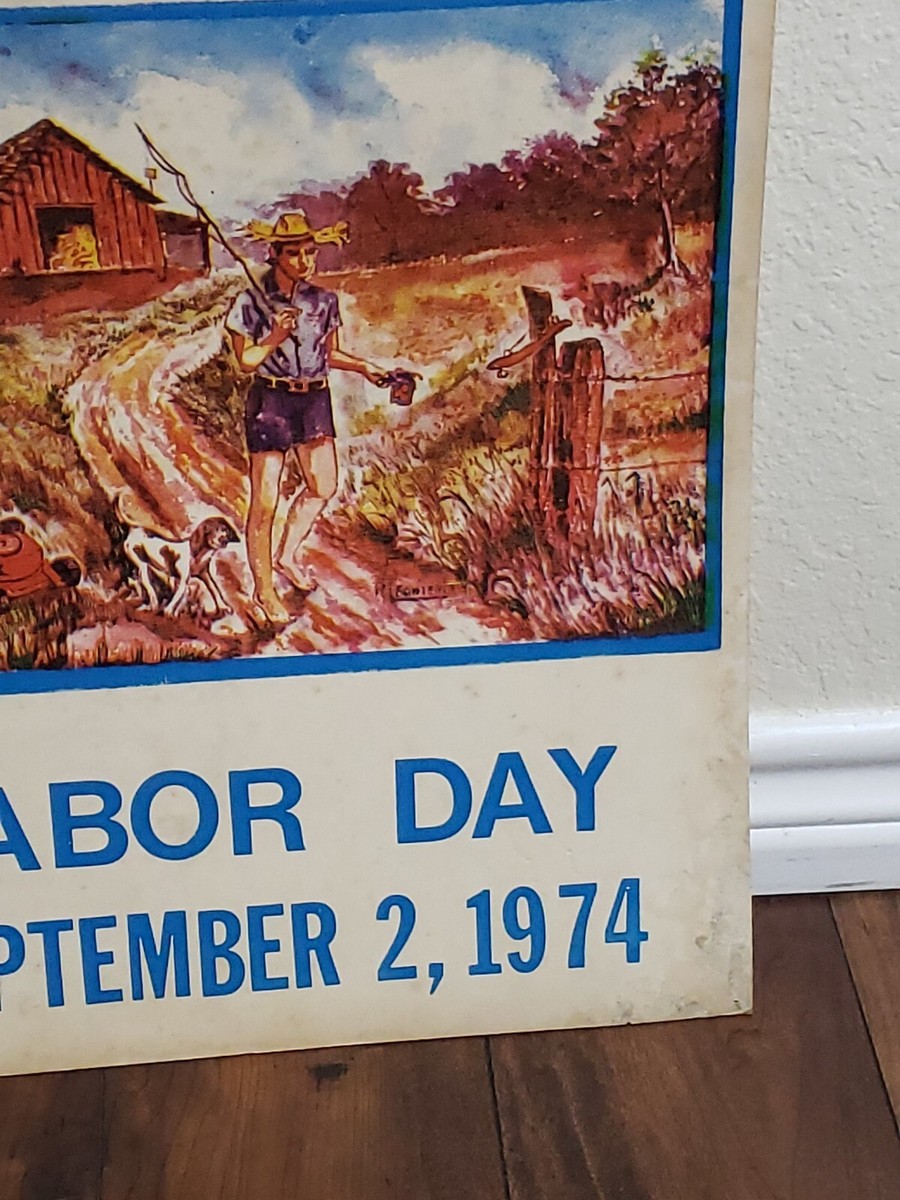 Vintage Labor Day Poster
