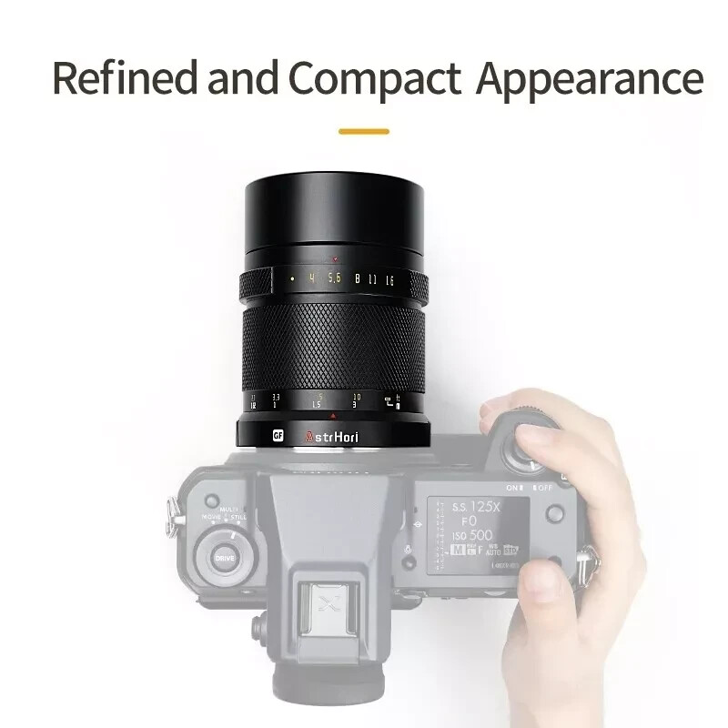 AstrHori 75mm F4 Portraits Medium Format Lens for Fujifilm GFX50S ...