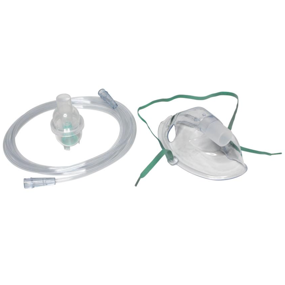NEW Basic Elongated Adult Oxygen Mask, N.e.b. Cup w/22mm Connector & 7 ...