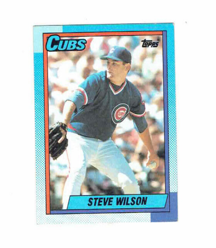 Steve Wilson Cubs Pitcher 741 Topps 1990 Baseball Card | eBay