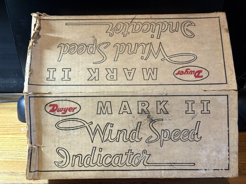 Vintage Mark II Wind Speed Indicator Pre-Owned Never Used in Box by ...