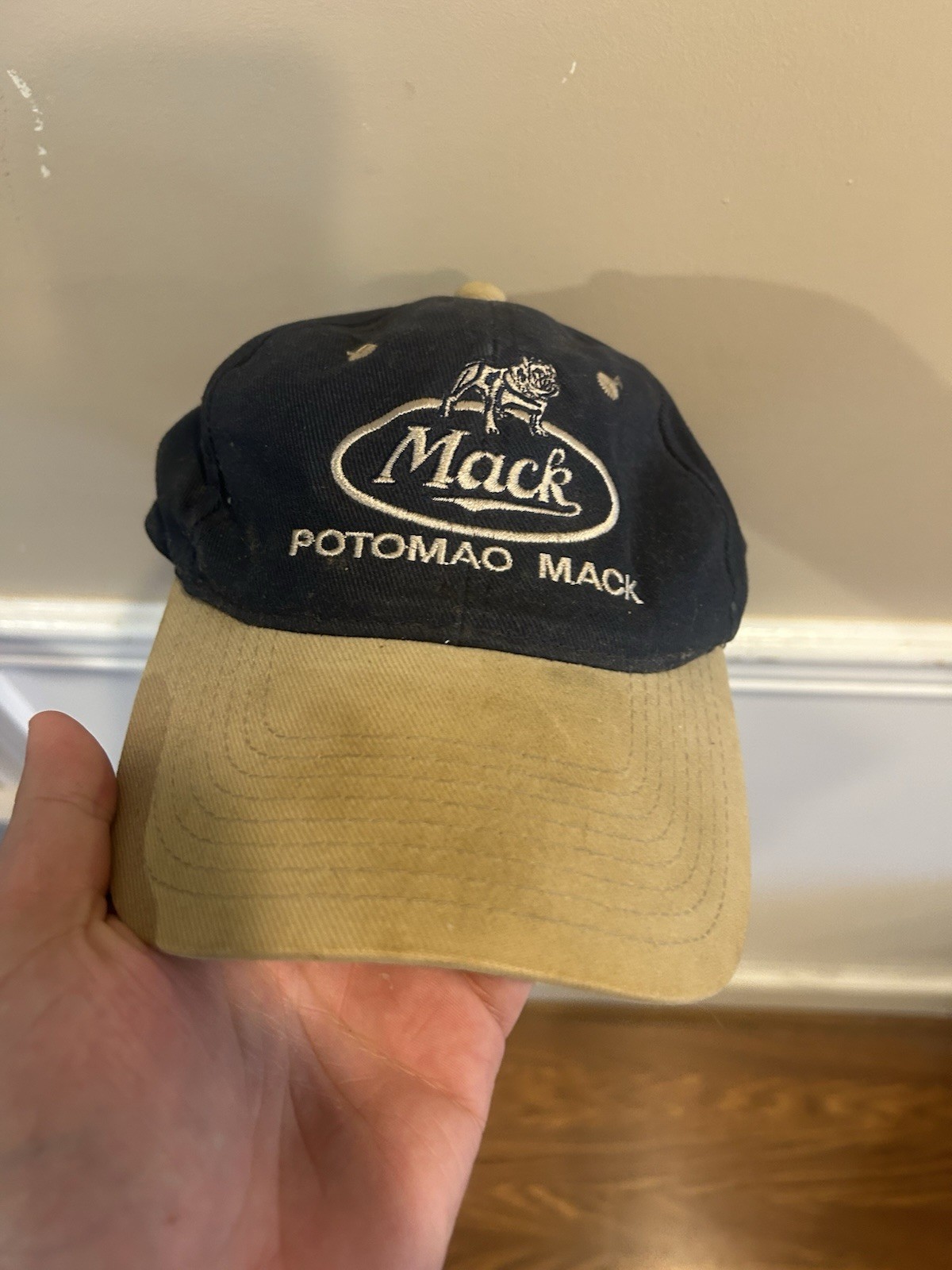 Mack Patomac Mack Trucks Vintage Baseball Hat Blue Ad… - Gem