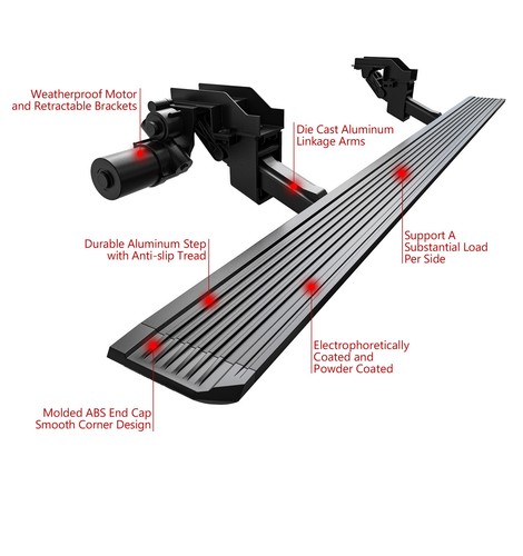 APS iBoard Power Side Steps Fit 20-22 Ford F250 F350 SuperDuty Crew Cab ...
