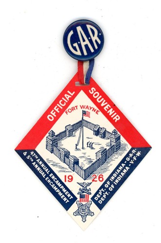 G.A.R. - Grand Army of the Republic – GAR 1926 Fort Wayne, Indiana ...