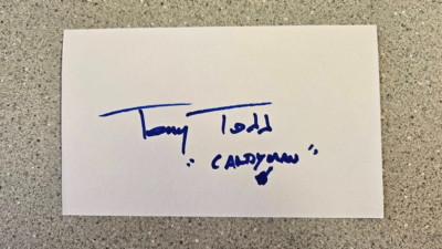 TONY TODD SIGNED 3x5 INDEX CARD AUTOGRAPH THE CANDY MAN | eBay