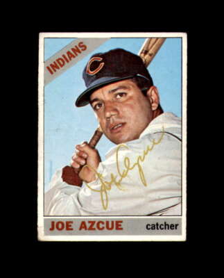 Joe Azcue Signed Authentic 1966 Topps Cleveland Autograph | eBay