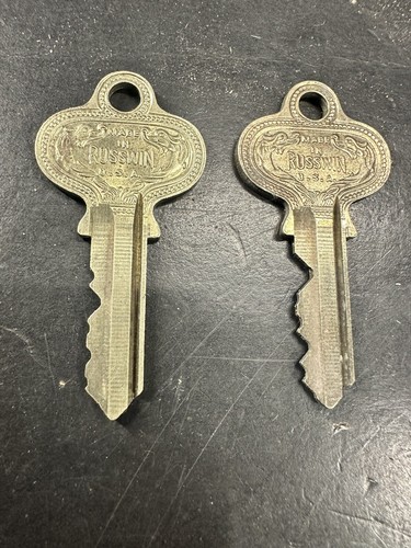 2 Vintage Russwin Key Double Dragon Keys | eBay