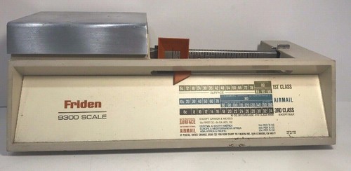 SINGER FRIDEN 9300 SCALE 16 OZ BALANCE 1968 VTG USPS STAMP METER 1ST ...