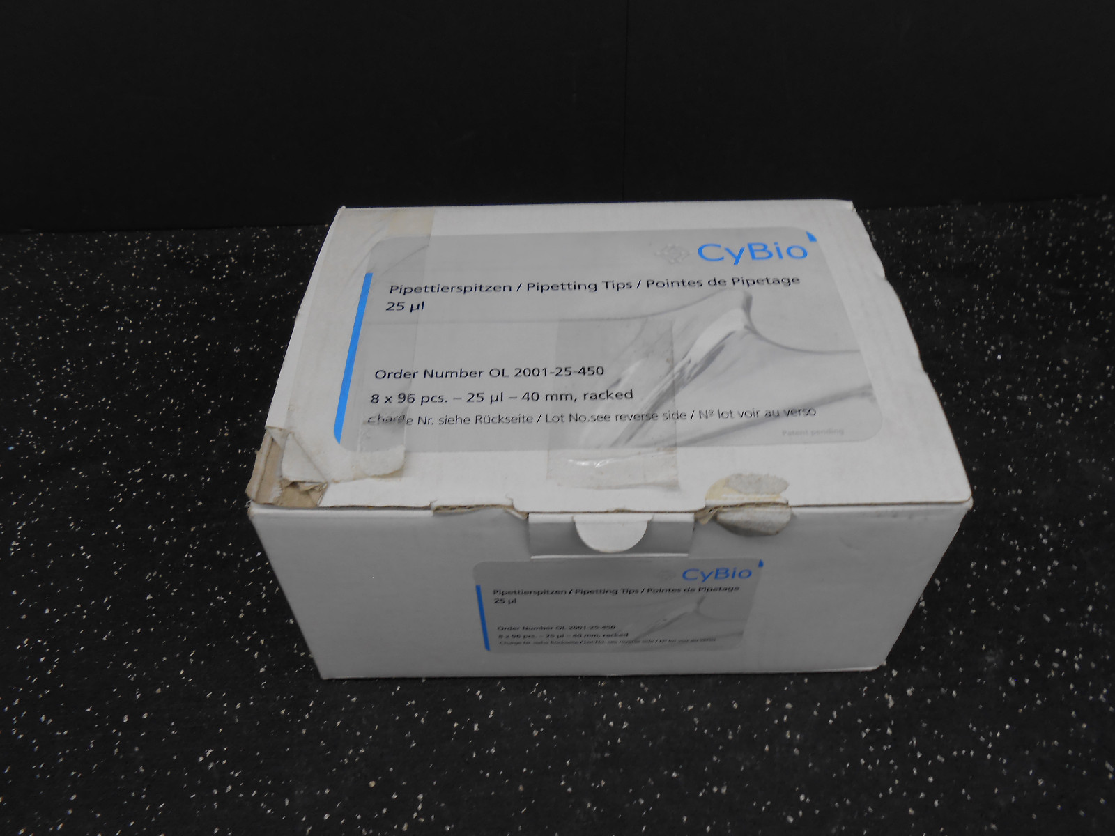 CYBIO OL2001-25-450 PIPETTING TIPS 25µL 8 X 96 PCS 40MM RACKED | eBay
