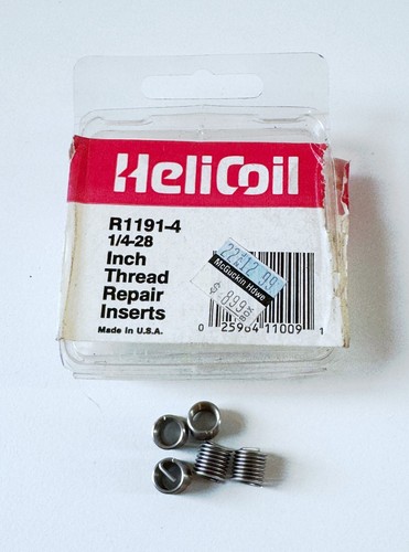 (5) HELICOIL Free Running Thread Inserts 1/4-28 UNF X 0.375" 304SS ...