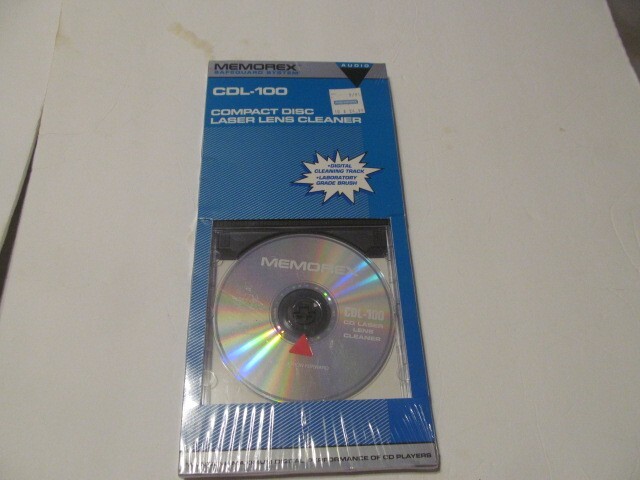 Memorex CDL-100 Compact Disc Laser Lens Cleaner NEW SEALED RARE seal | eBay