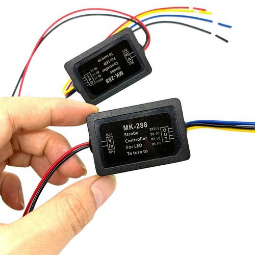 2 Universal 3-Step Sequential Chase Flash Module Boxes For Car Turn ...