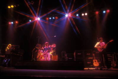 British progressive rock supergroup UK performs on stage at the Ra- Old ...