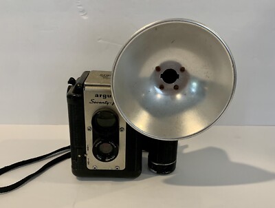 Argus 75 Seventy Five 620 Film VTG Camera with Flash & Strap Art Deco ...