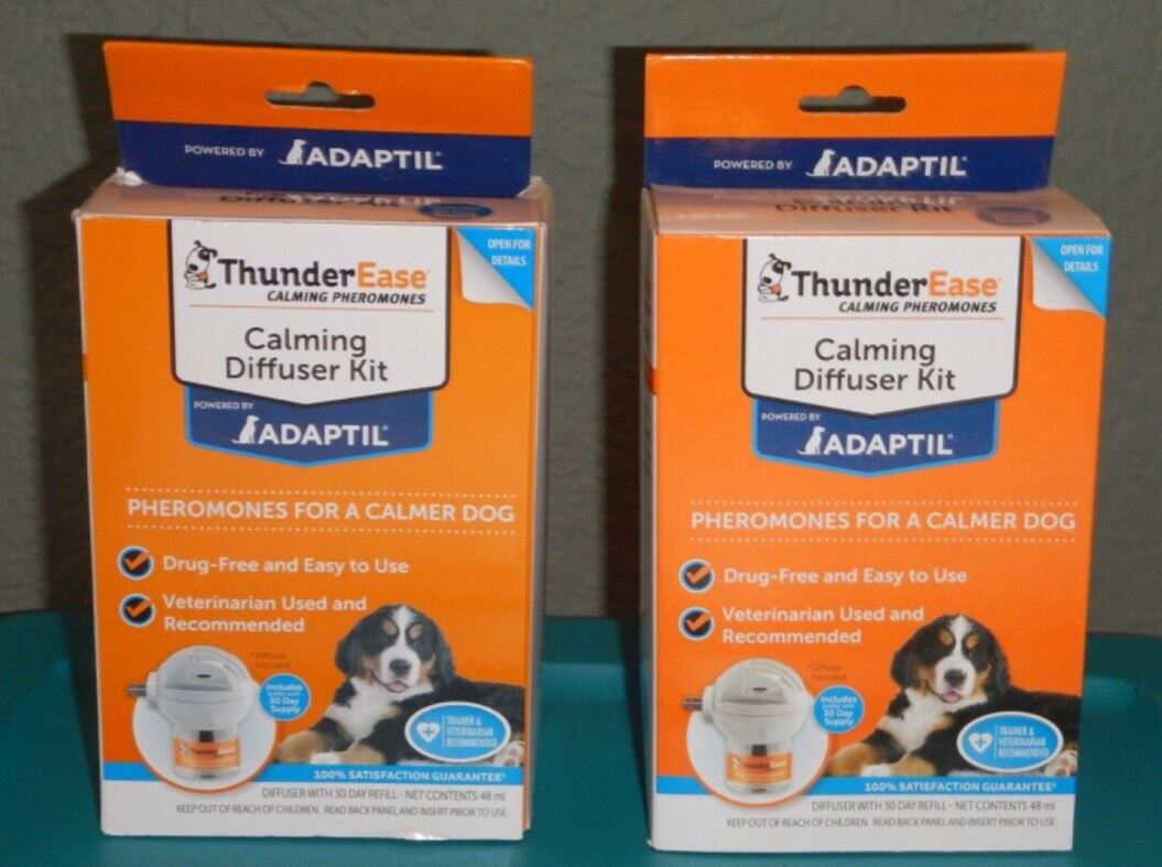 ThunderEase Calming Diffuser Kit for dogs 48 mL ADAPTIL ~ LOT OF 2 | eBay