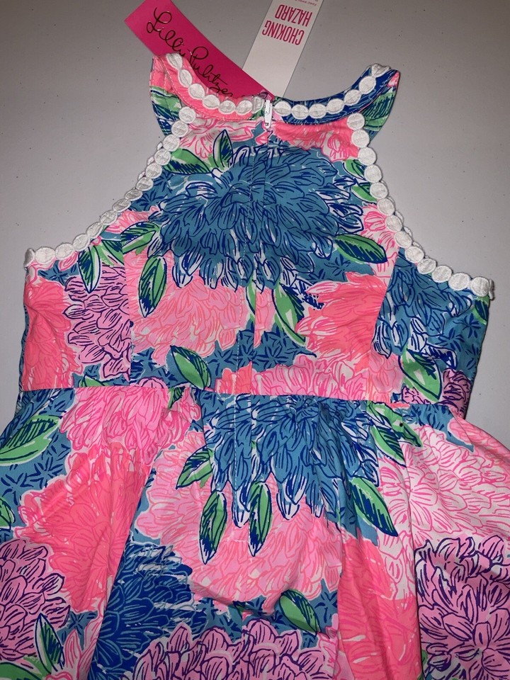 Lilly Pulitzer NWT Girls Little Kinley Dress Beach House Blooms $98 ...