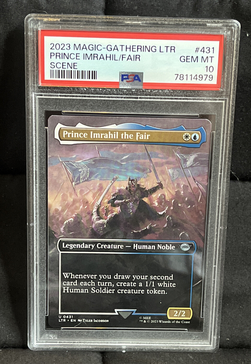 MTG PRINCE IMRAHIL THE FAIR Scene #431 Lord of The Rings PSA 10 ( POP 2 ...