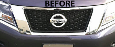 2013-2016 Nissan Pathfinder Chrome Mesh Grill Insert Grille Overlay ...