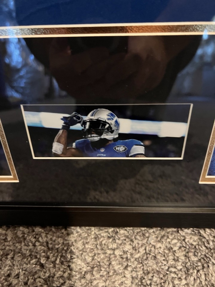 Calvin Johnson Detroit Lions Autographed Framed Jersey W/ Beckett COA ...