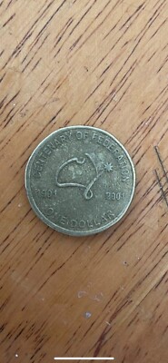 2001 AUSTRALIAN $1 ONE DOLLAR COIN - CENTENARY OF FEDERATION (1901 ...
