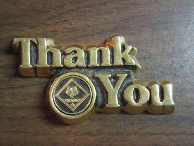 Cub Scout Thank You Paperweight, Metal , 3 1/4 inches Long c10 | eBay